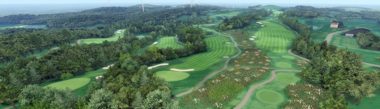 Castlex QingDao Golf & Resort - Sky, Hill